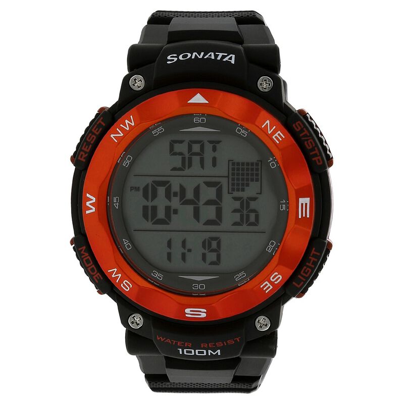 Buy Online SF Digital Dial Plastic Strap Watch for Men - nh77011pp02 ...