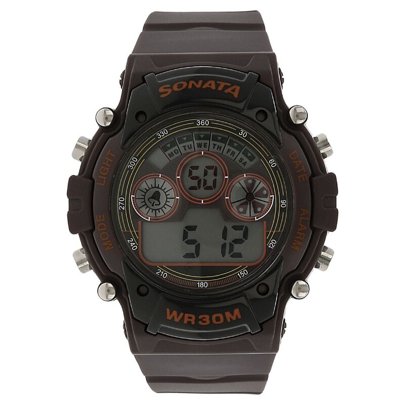 Buy Online SF Digital Dial Brown Plastic Strap Watch for Men ...