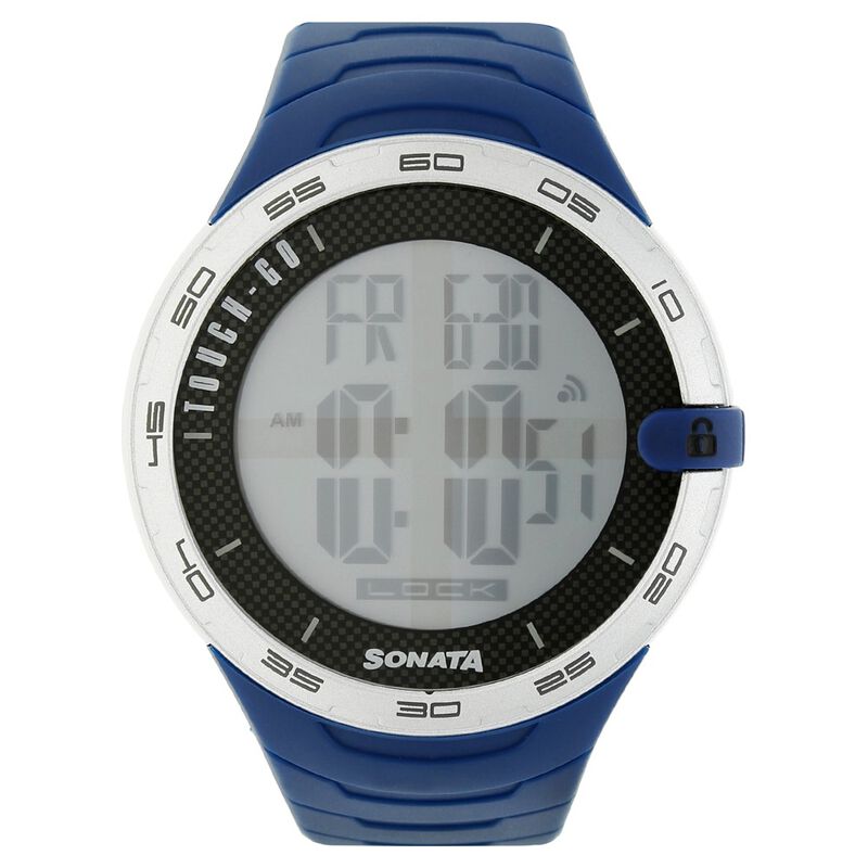 Buy Online SF Digital Dial Blue Plastic Strap Watch for Men ...