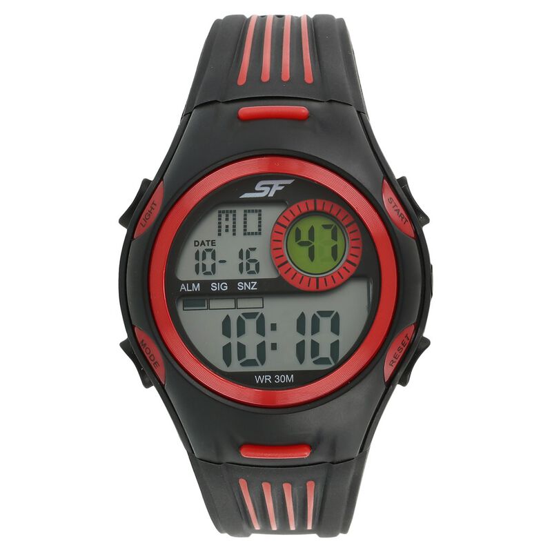 Buy Online SF Super Fibre Digital Dial Plastic Strap Watch for Men ...
