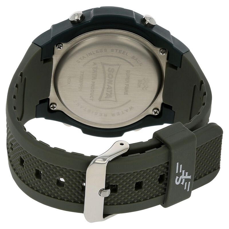 SF Digital Dial Grey Plastic Strap Watch for Men
