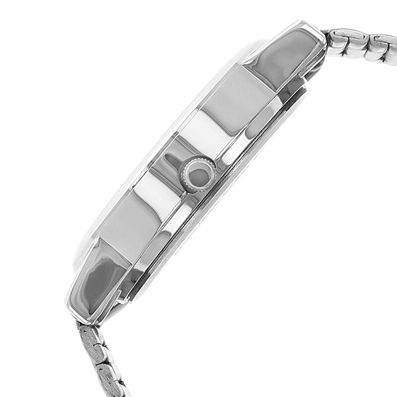 Sonata Quartz Analog with Day and Date Silver Dial Stainless Steel ...