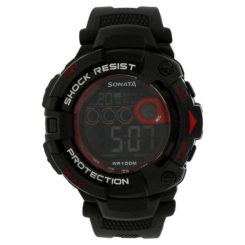 Buy Online SF Digital Dial Plastic Strap Watch for Men - 77010pp02j_p ...