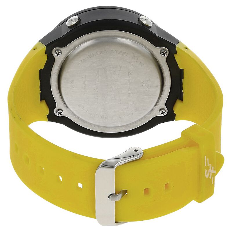 SF Digital Dial Yellow Plastic Strap Watch for Men