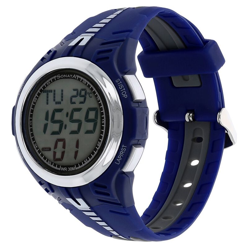 SF Digital Dial Plastic Strap Watch for Men