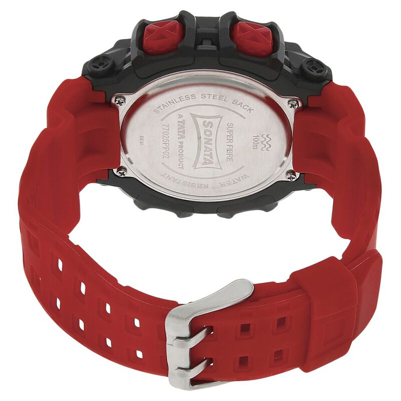 SF Digital Dial Plastic Strap Watch for Men
