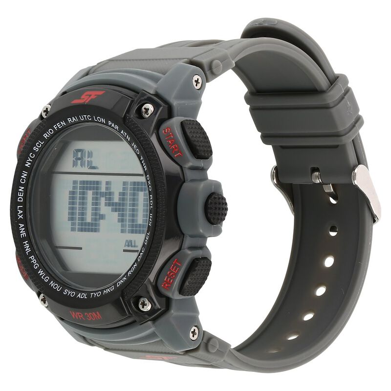 SF Digital Dial Plastic Strap Watch for Men
