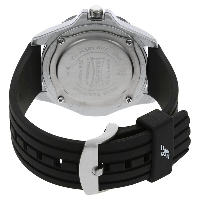 SF Quartz Analog White Dial Watch for Men