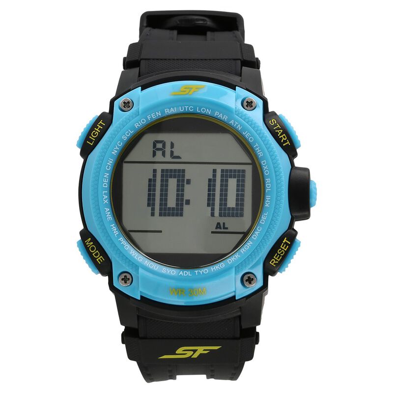 Buy Online SF Super Fibre Digital Dial Plastic Strap Watch for Men ...