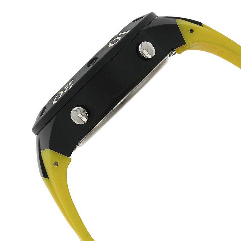 SF Digital Dial Yellow Plastic Strap Watch for Men