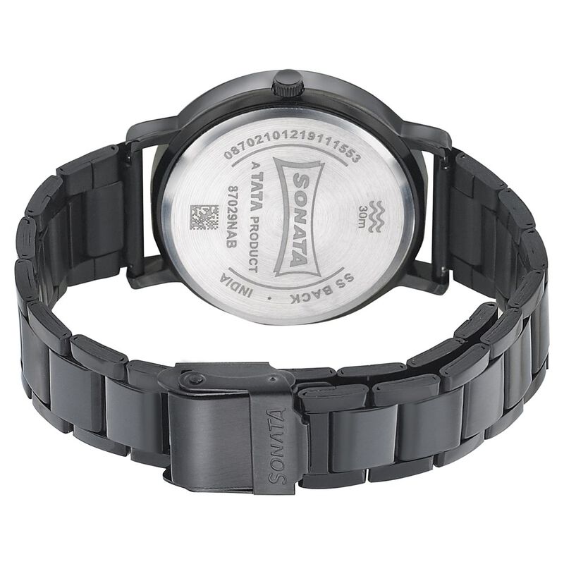 Sonata Onyx Silver Dial Women Watch With Stainless Steel Strap