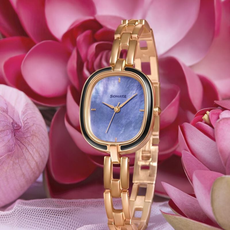 Buy Online Sonata Wedding Mother of Pearl Dial Women Watch With Metal ...