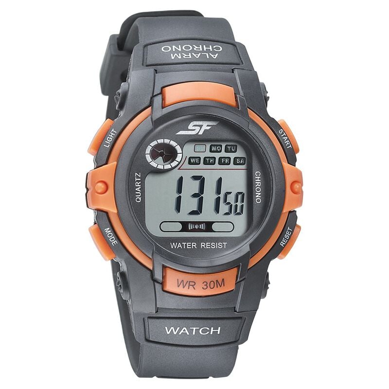 Buy Online SF Digital Dial Black PU Strap Watch for Men - nt77110pp04 ...