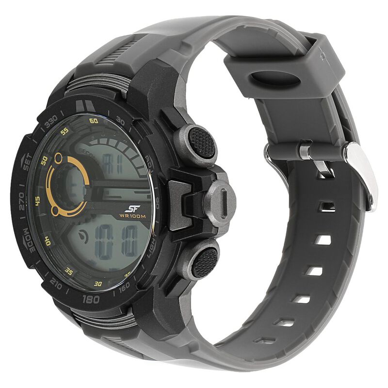 SF Super Fibre Digital Dial Plastic Strap Watch for Men
