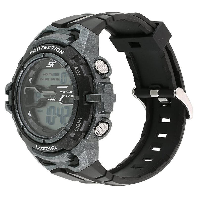 SF Digital Dial Plastic Strap Watch for Men