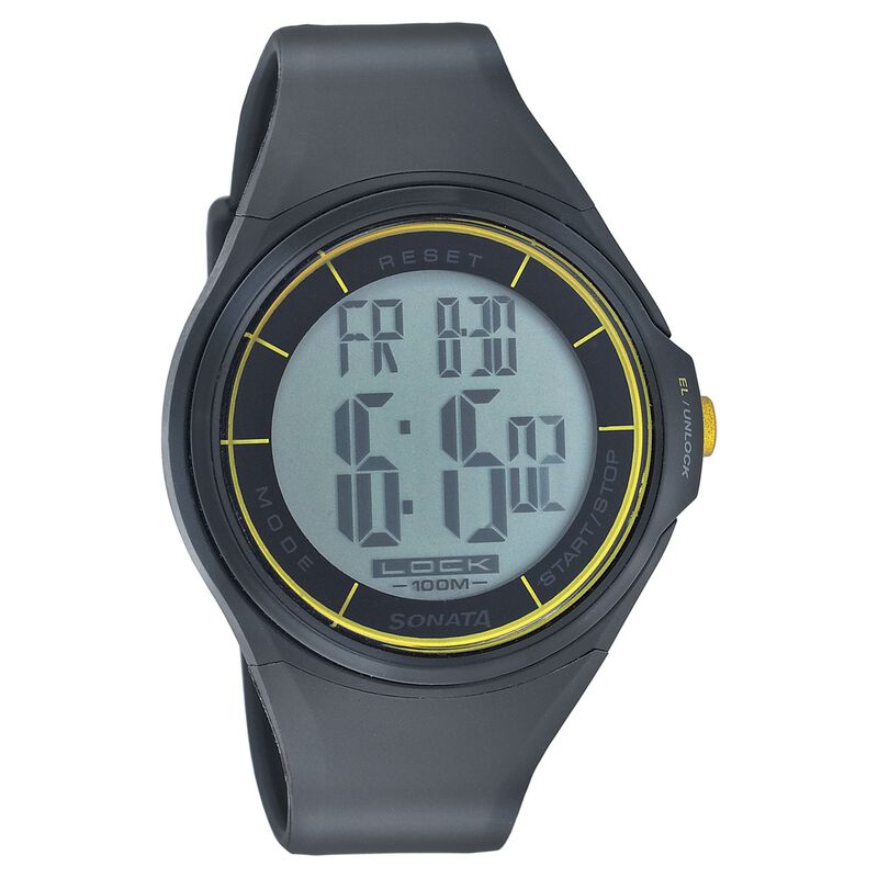Buy Online SF Digital Dial Black Plastic Strap Watch for Men ...