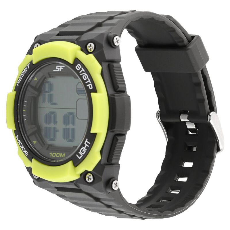 SF Digital Dial Plastic Strap Watch for Men