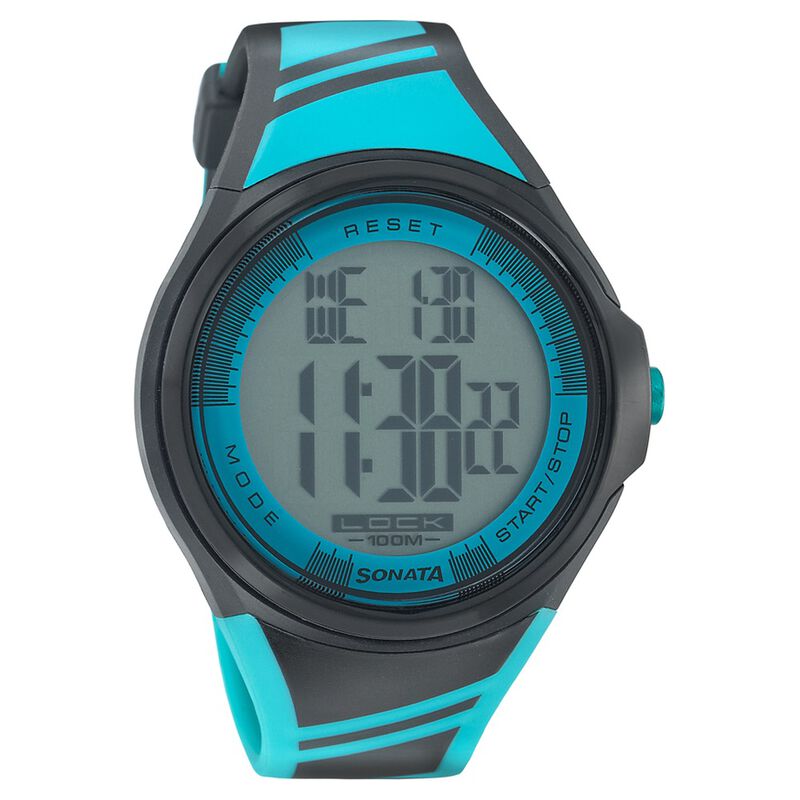 Buy Online Sonata Digital Blue Dial Strap Watch for Men - 7992pp05j ...