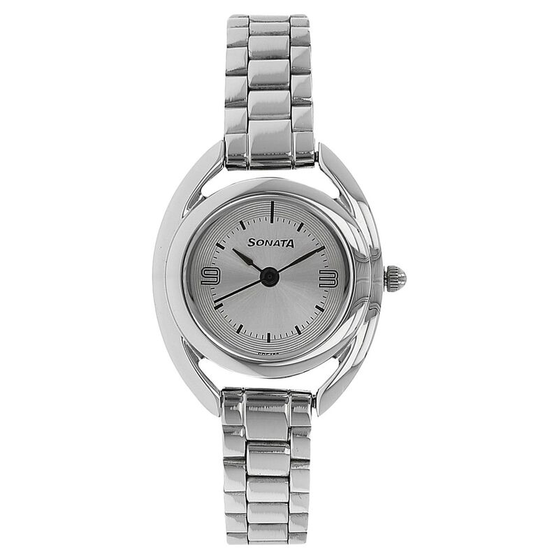 Buy Online Sonata Professional Silver Dial Women Watch With Stainless ...