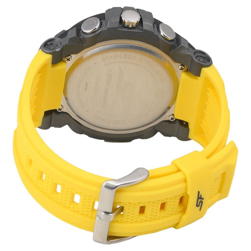 SF Nitro Quartz Analog Digital Dial PU Strap Watch for Men