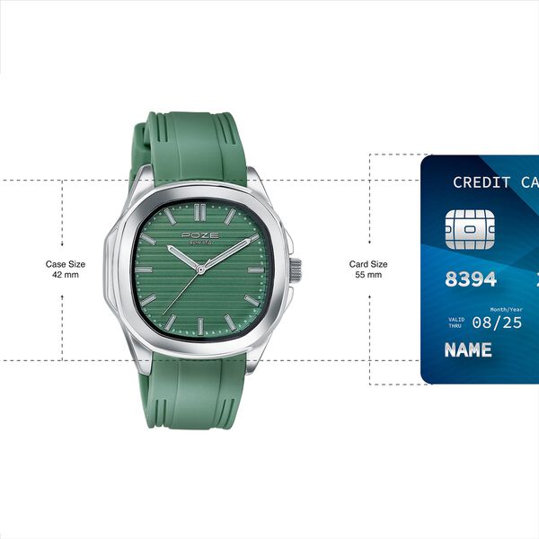 Buy Online Sonata Poze Quartz Analog Green Dial Green Colour Silicone ...
