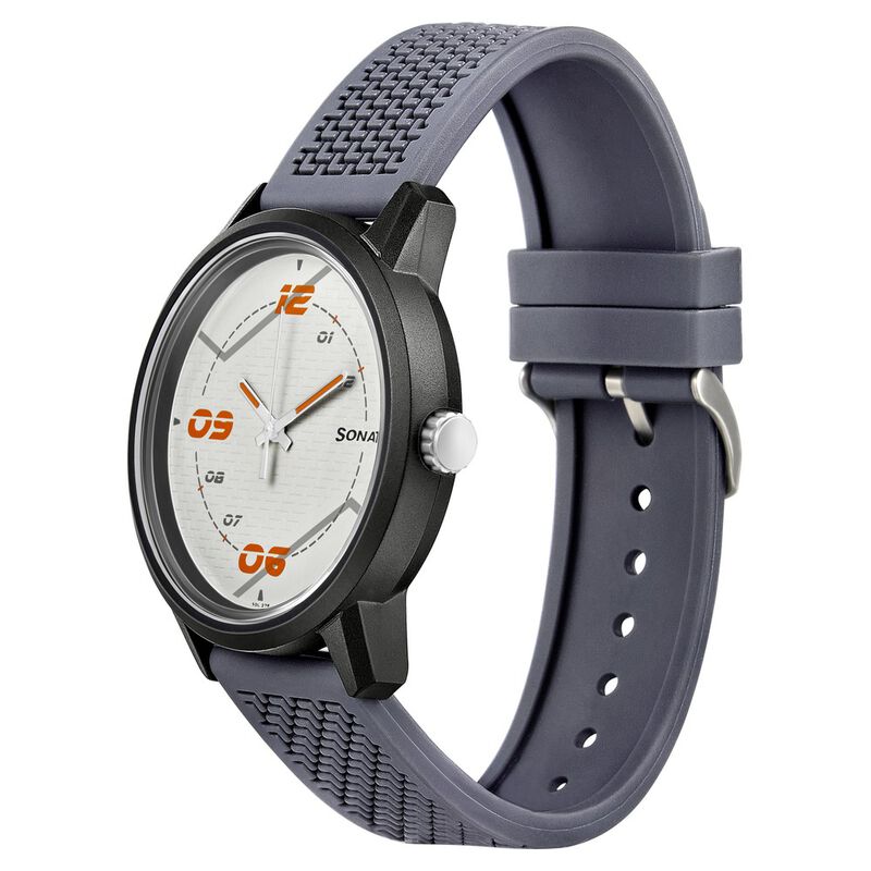 Sonata Quartz Analog PU Strap Watch for Men