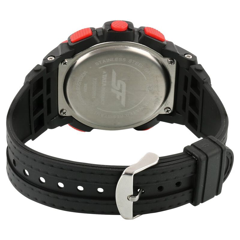 SF Super Fibre Digital Dial Plastic Strap Watch for Men