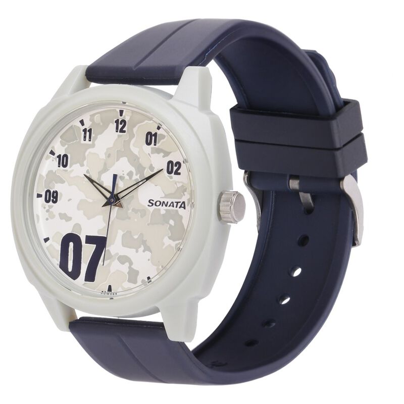 Camo Multicoloured Dial Plastic Strap Watch for Men