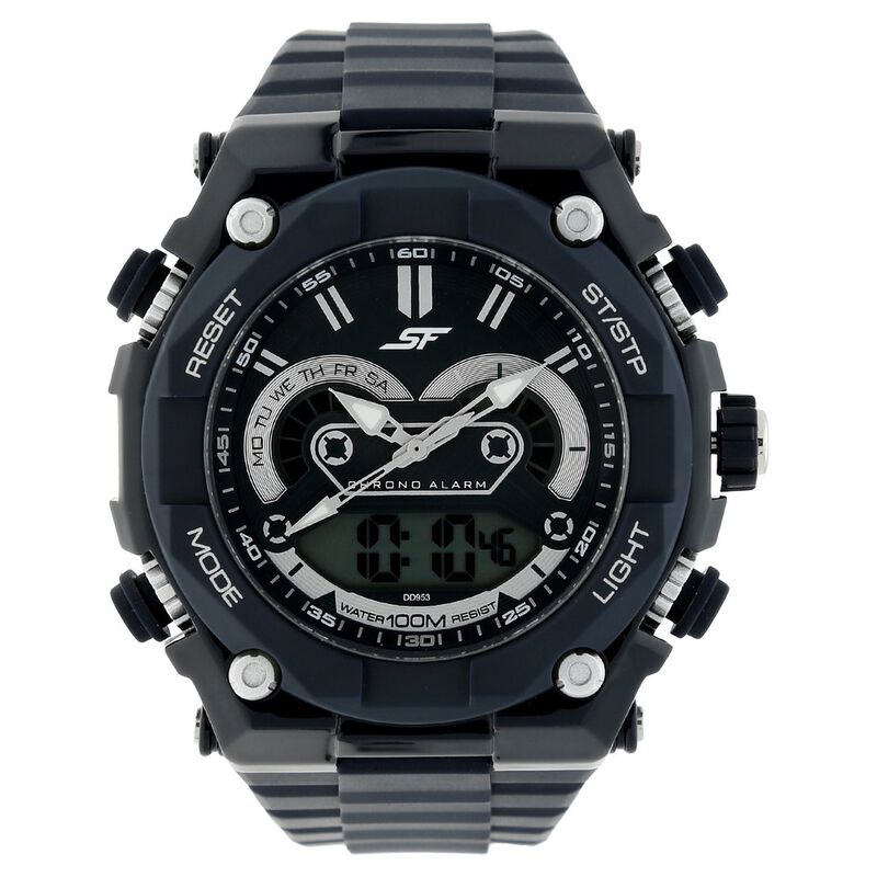 Buy Online SF Quartz Digital Dial Plastic Strap Watch for Men ...