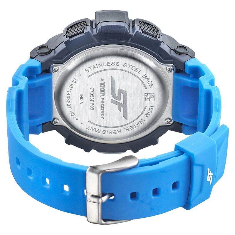 SF Digital Dial PU Strap Watch for Men