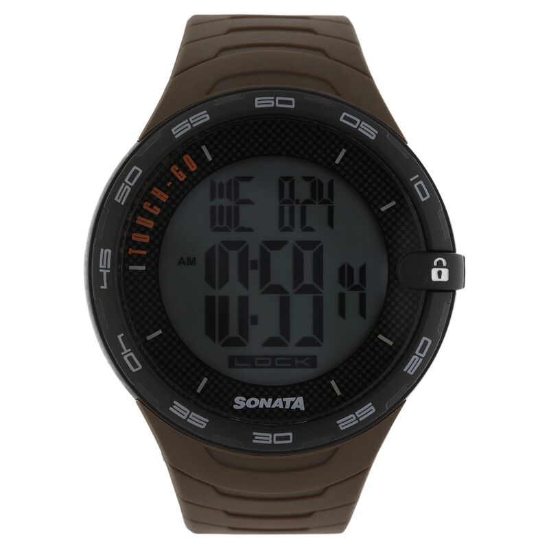 Buy Online SF Digital Dial Brown Plastic Strap Watch for Men ...