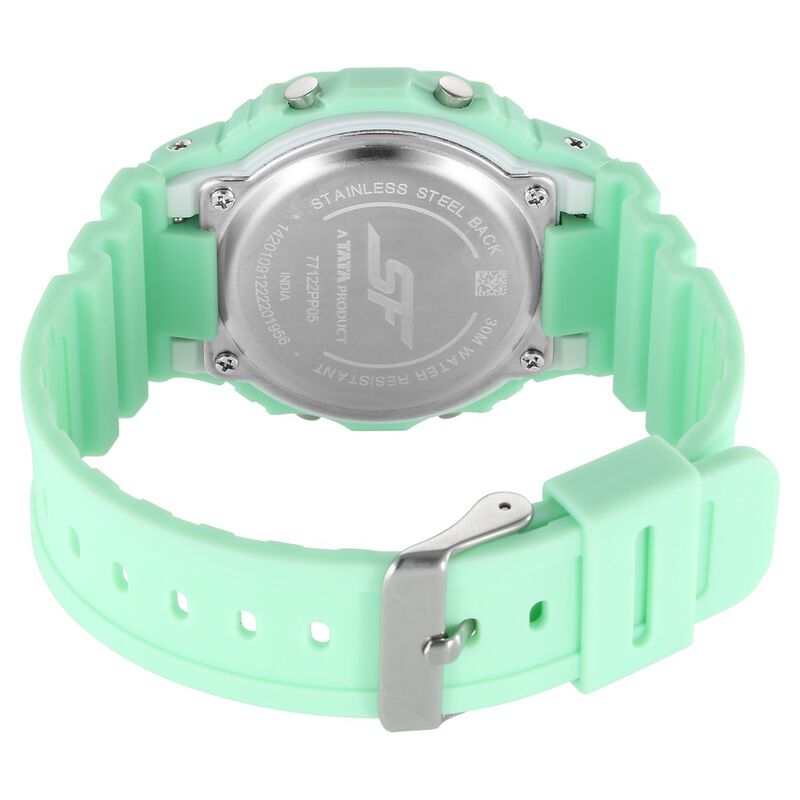 SF Hexa Digital Dial Unisex Watch With Polyurethane Strap