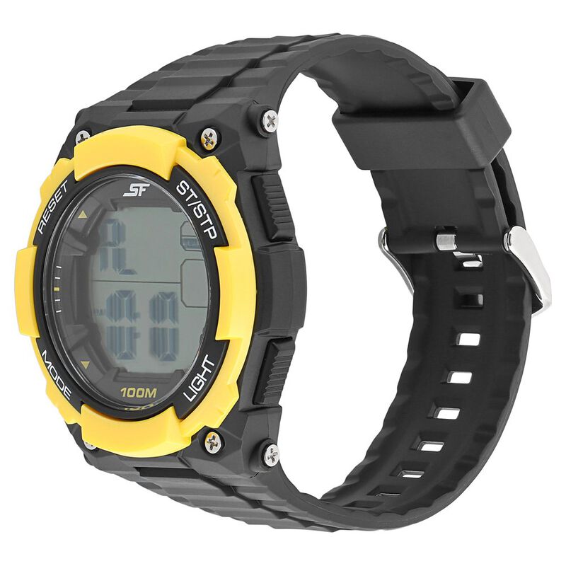 SF Digital Dial Plastic Strap Watch for Men