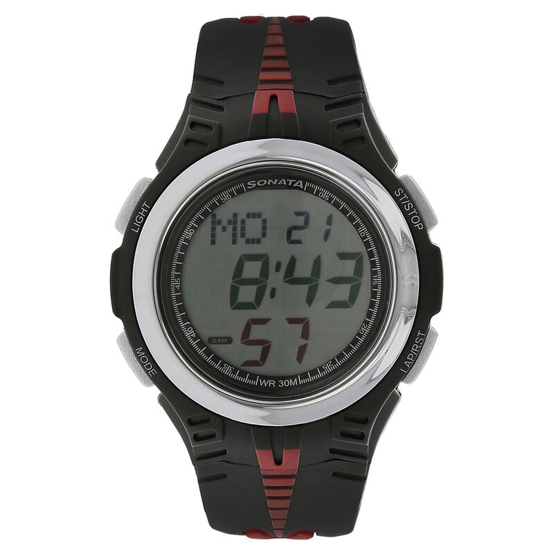 Buy Online SF Digital Dial Black Plastic Strap Watch for Men ...
