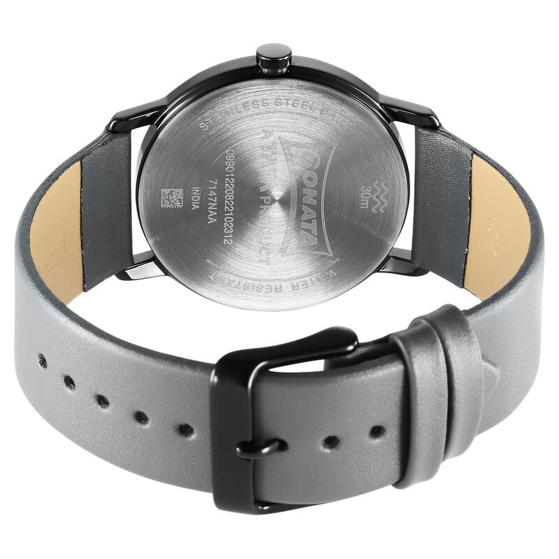 Sleek Grey Dial Analog Watch for Men