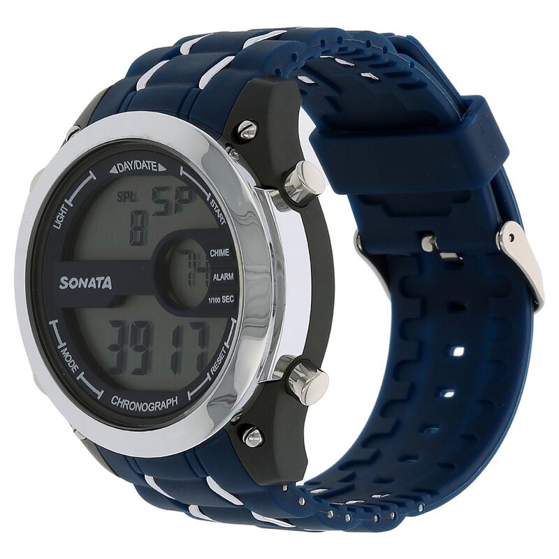 SF Digital Dial Blue Plastic Strap Watch for Men