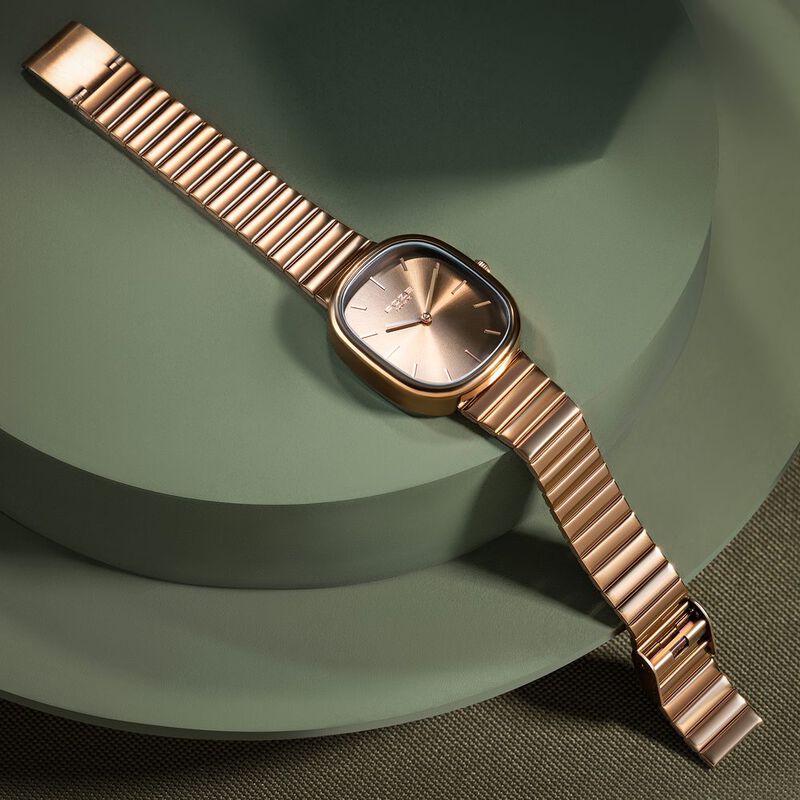 Buy Online Sonata Poze Quartz Analog Brown Dial Mesh Strap Watch for ...