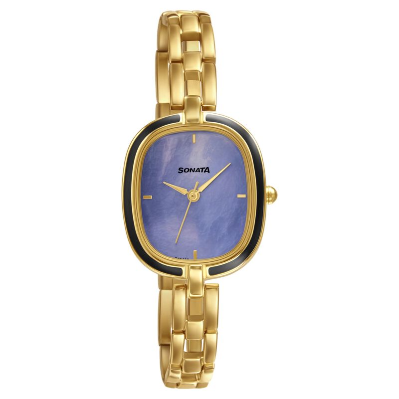 Sonata Wedding Mother of Pearl Dial Women Watch With Metal Strap