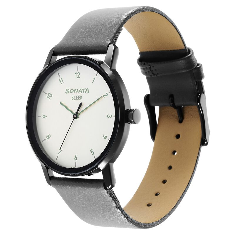 Sleek Grey Dial Analog Watch for Men