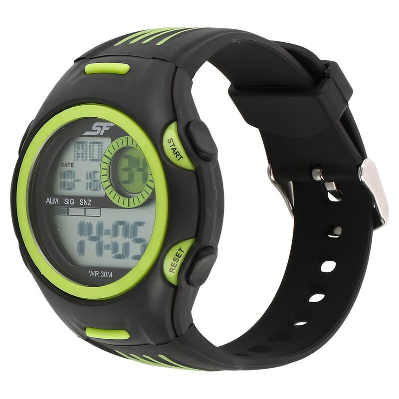 SF Super Fibre Digital Dial Plastic Strap Watch for Men