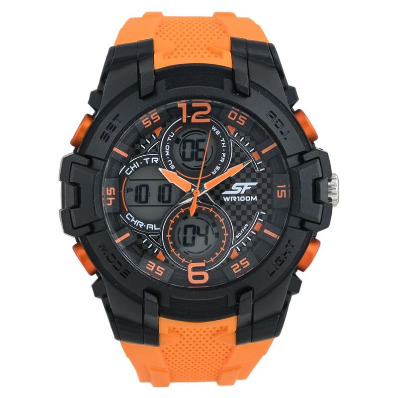 Buy Online SF Nitro Quartz Analog Digital Dial PU Strap Watch for Men ...
