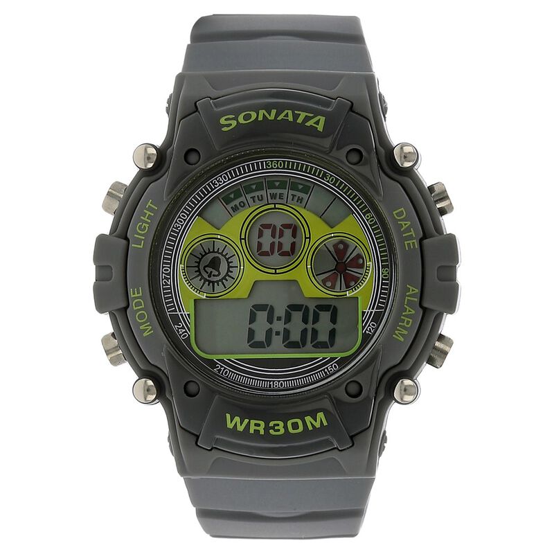 Buy Online SF Digital Dial Grey Plastic Strap Watch for Men ...