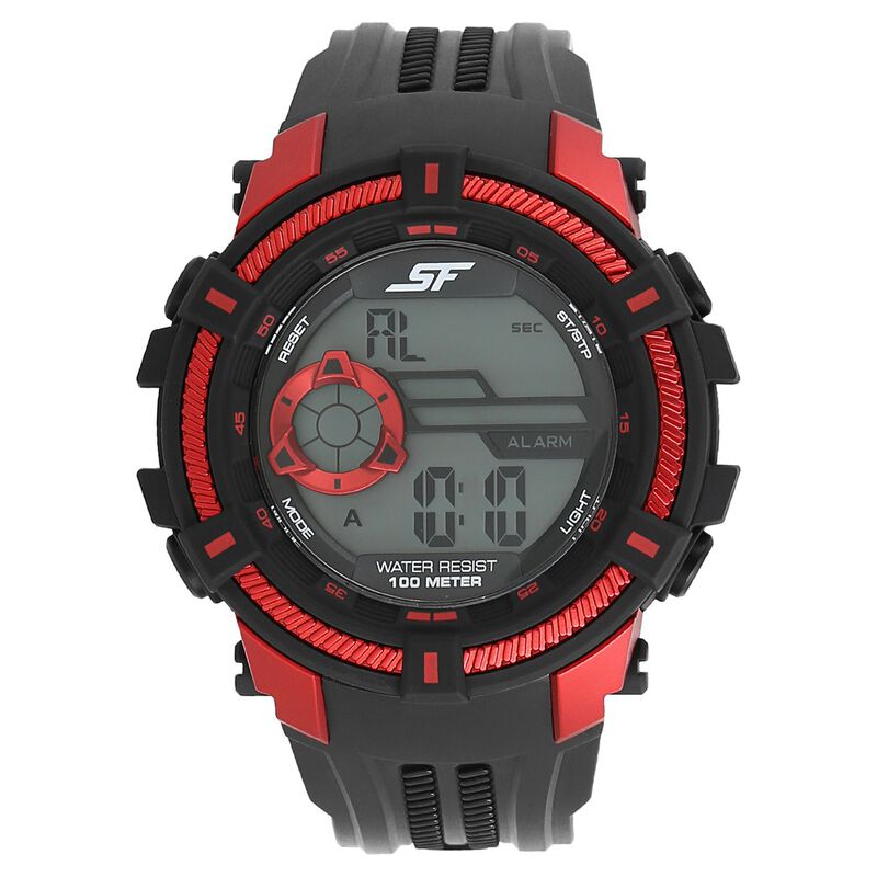 Buy Online SF Digital Dial Plastic Strap Watch for Men - nm77080pp01w ...