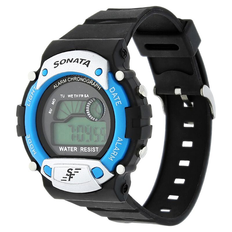 SF Digital Dial Plastic Strap Watch for Men