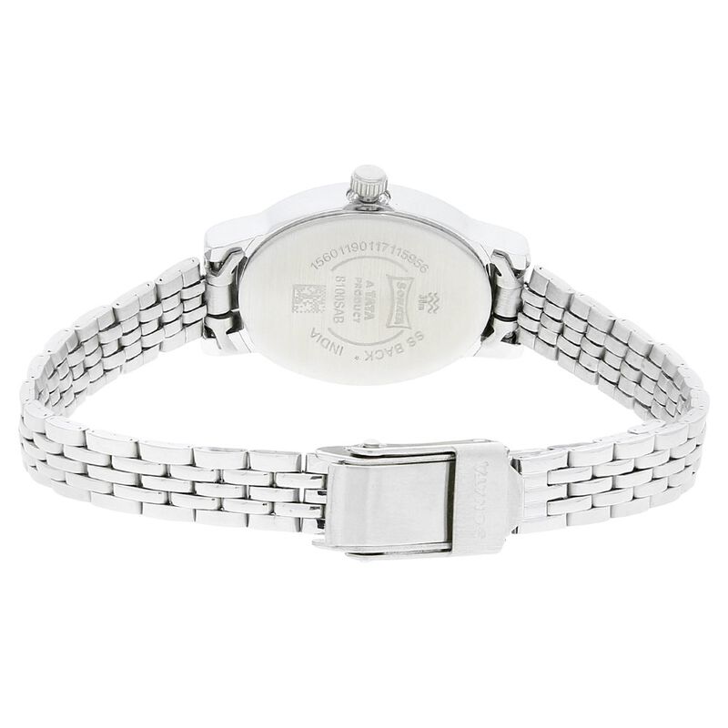 Sonata Quartz Analog Blue Dial Stainless Steel Strap Watch for Women