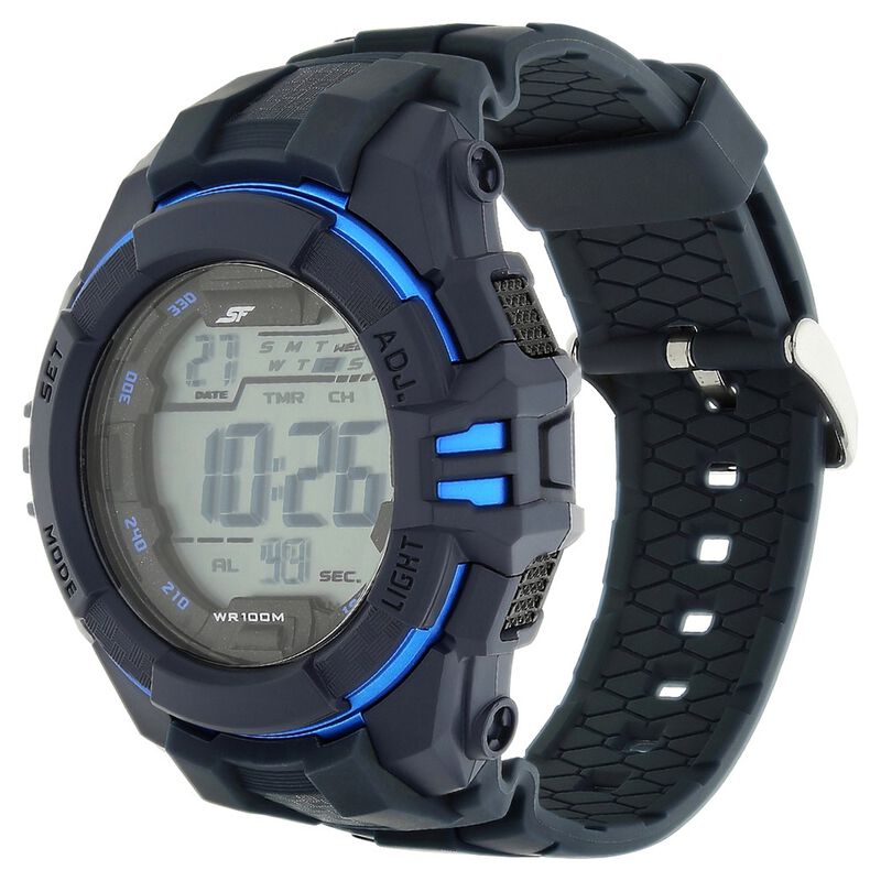 SF Digital Dial Plastic Strap Watch for Men