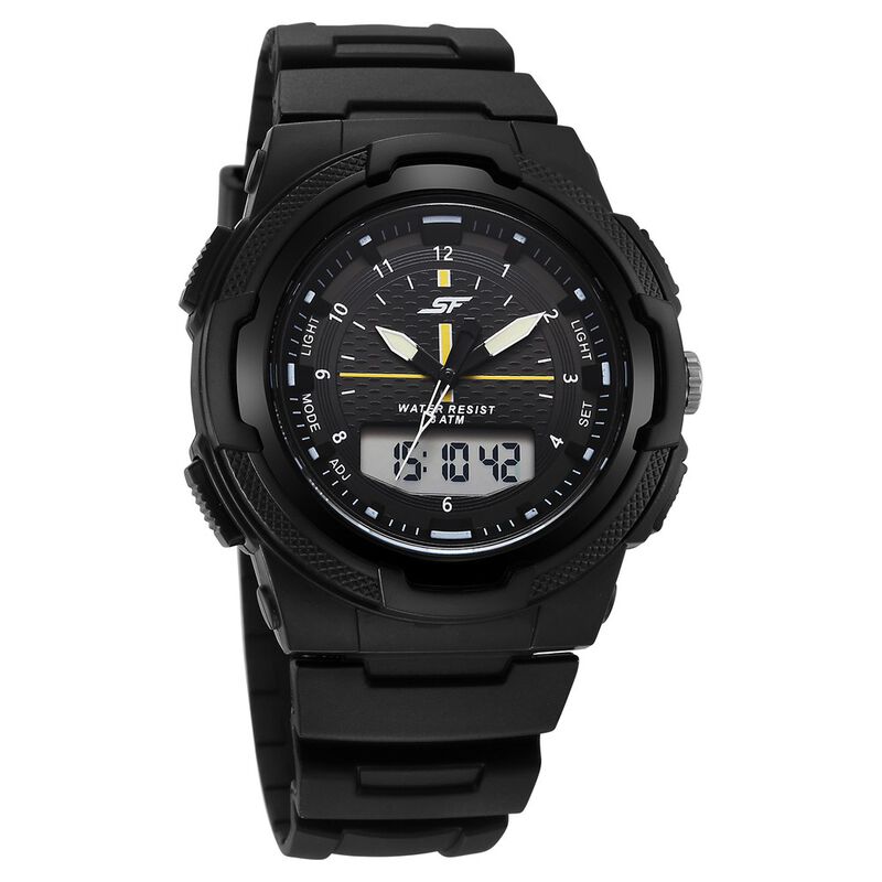 Buy Online SF Maverick Quartz Digital Ana Digi Black Dial PU Strap ...