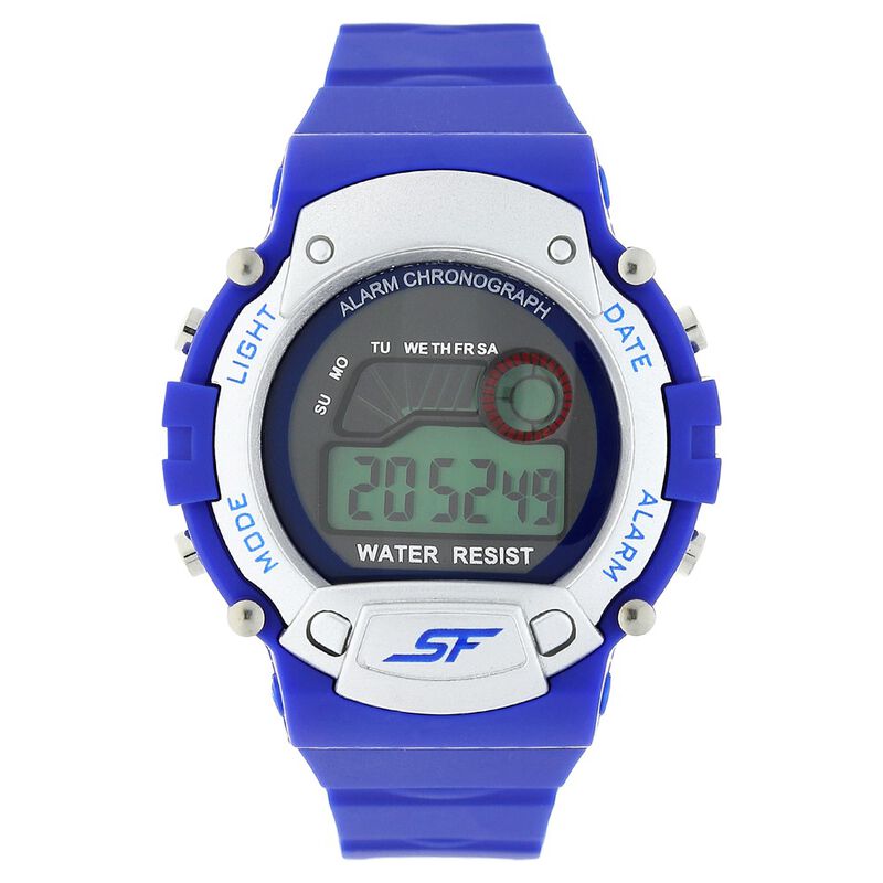 Buy Online SF Digital Dial Blue Plastic Strap Watch for Men ...