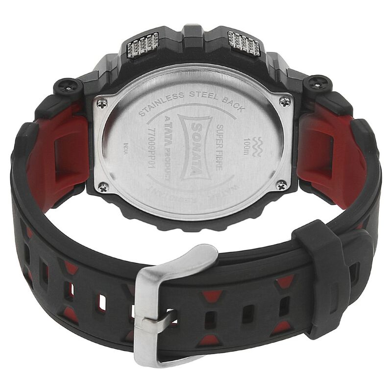 SF Digital Dial Plastic Strap Watch for Men