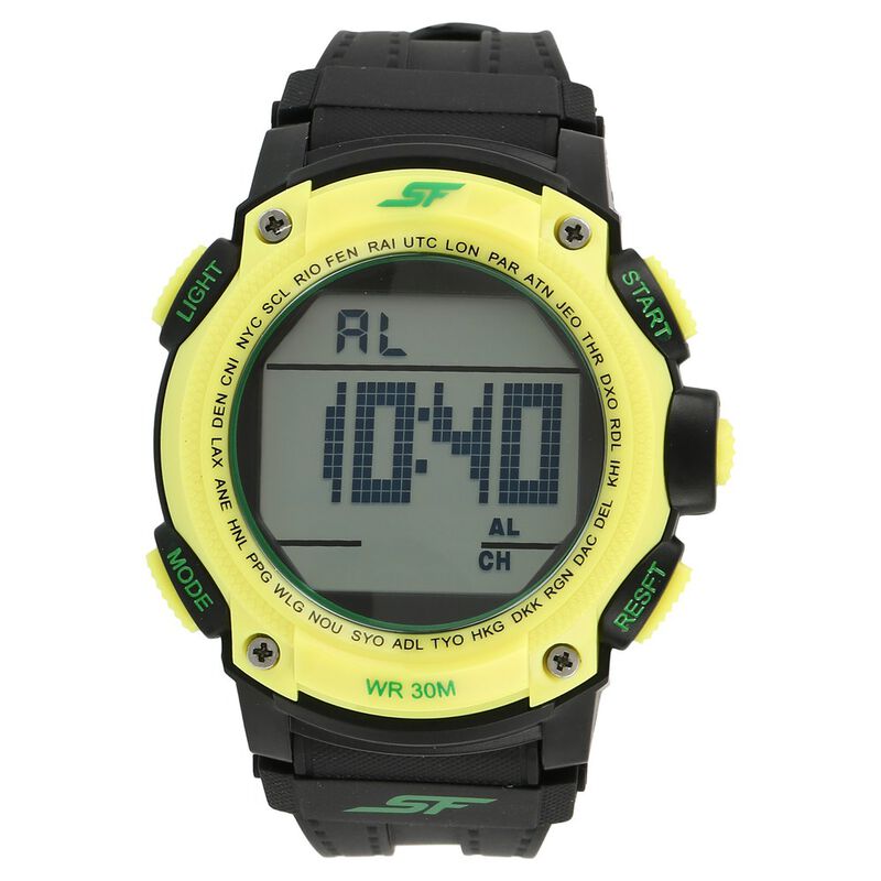 Buy Online SF Super Fibre Digital Dial Plastic Strap Watch for Men ...